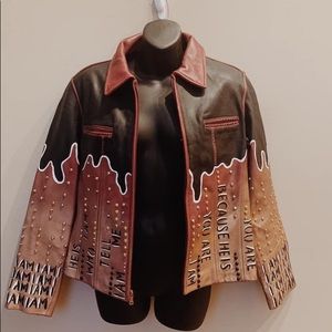 Vintage | Jackets & Coats | Custom Drip Jacket | Poshmark